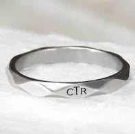 Diamond Cut CTR Ring - Stainless Steel – Choose the Right Ring